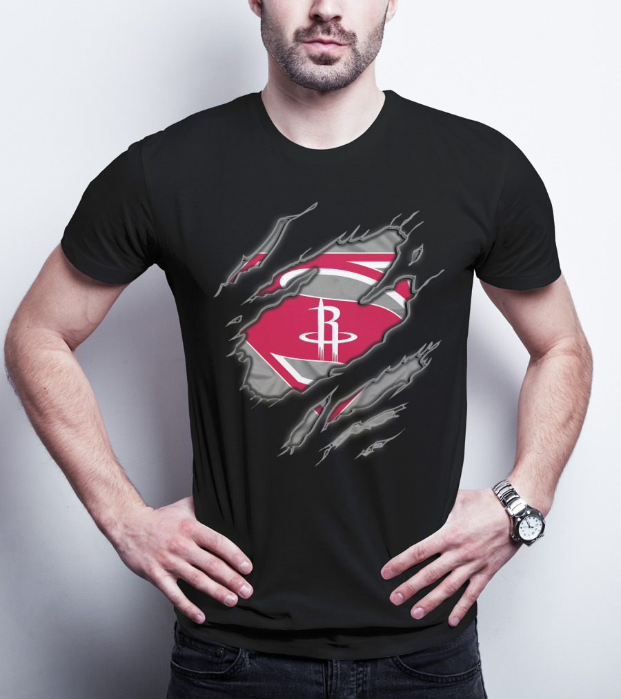 Houston Rockets Superman Claw T-Shirt