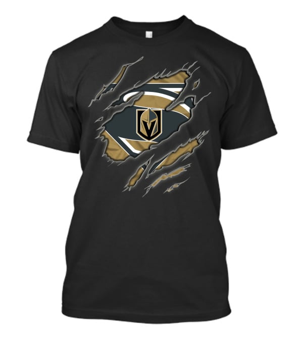 Vegas Golden Knights Superman Logo Warrior T-Shirt