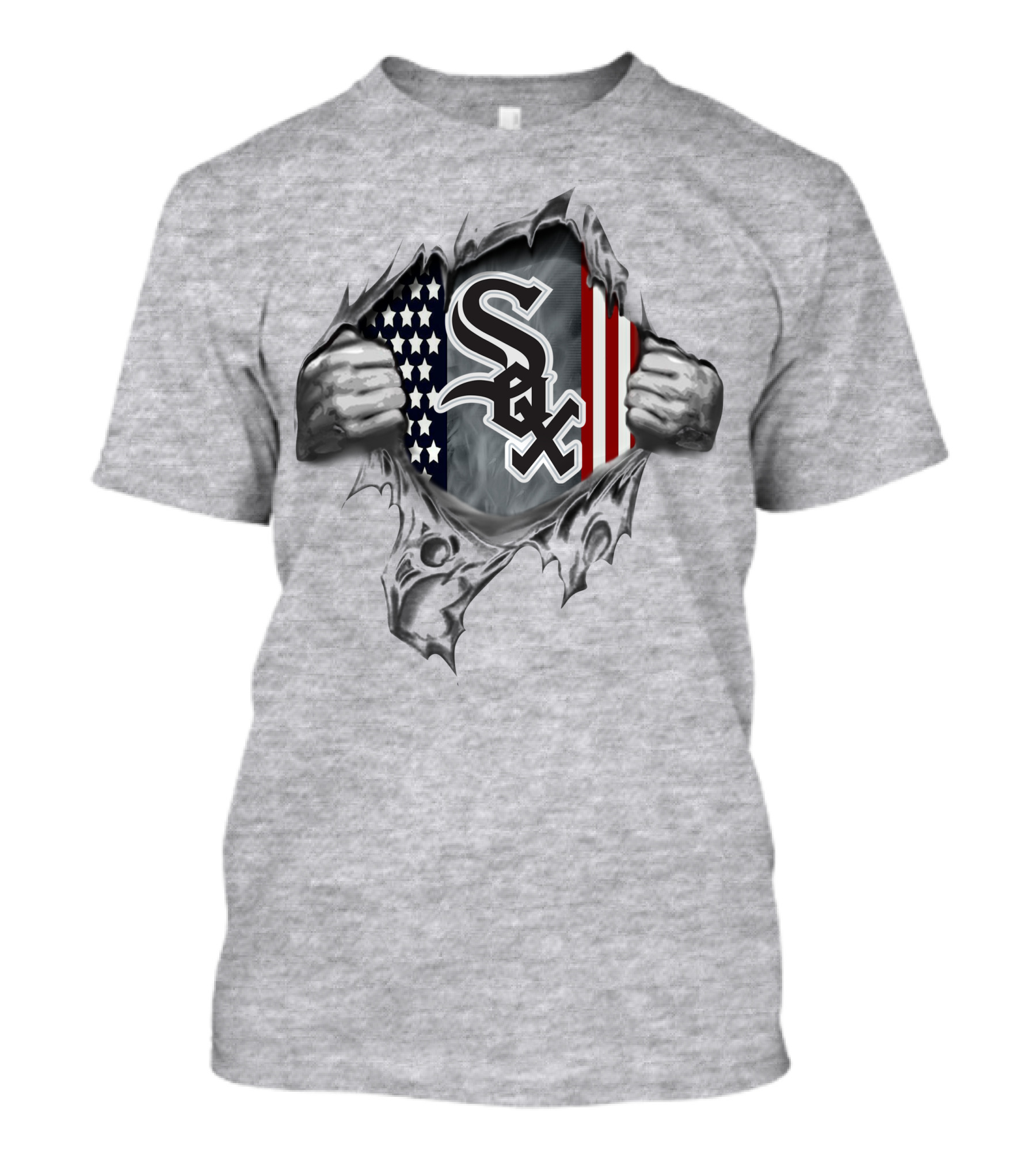 Chicago White Sox American Flag Tear T-Shirt