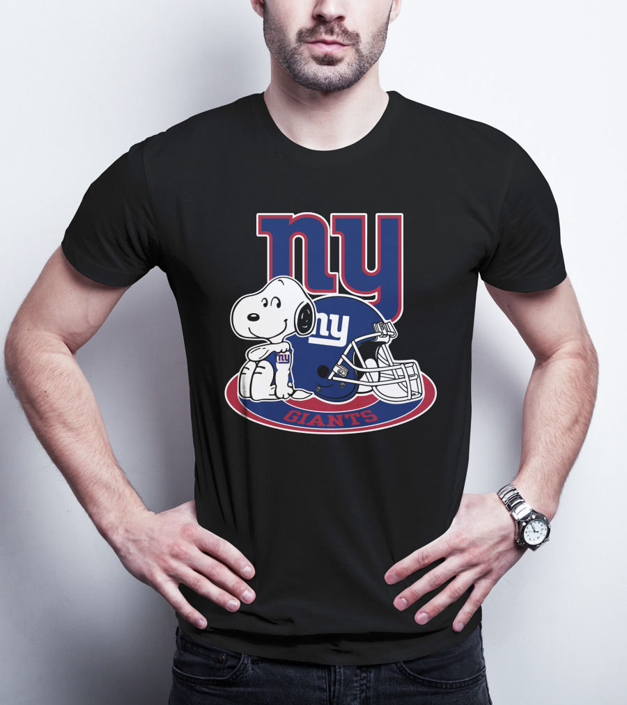Ny Giants Snoopy Helmet Football T-Shirt