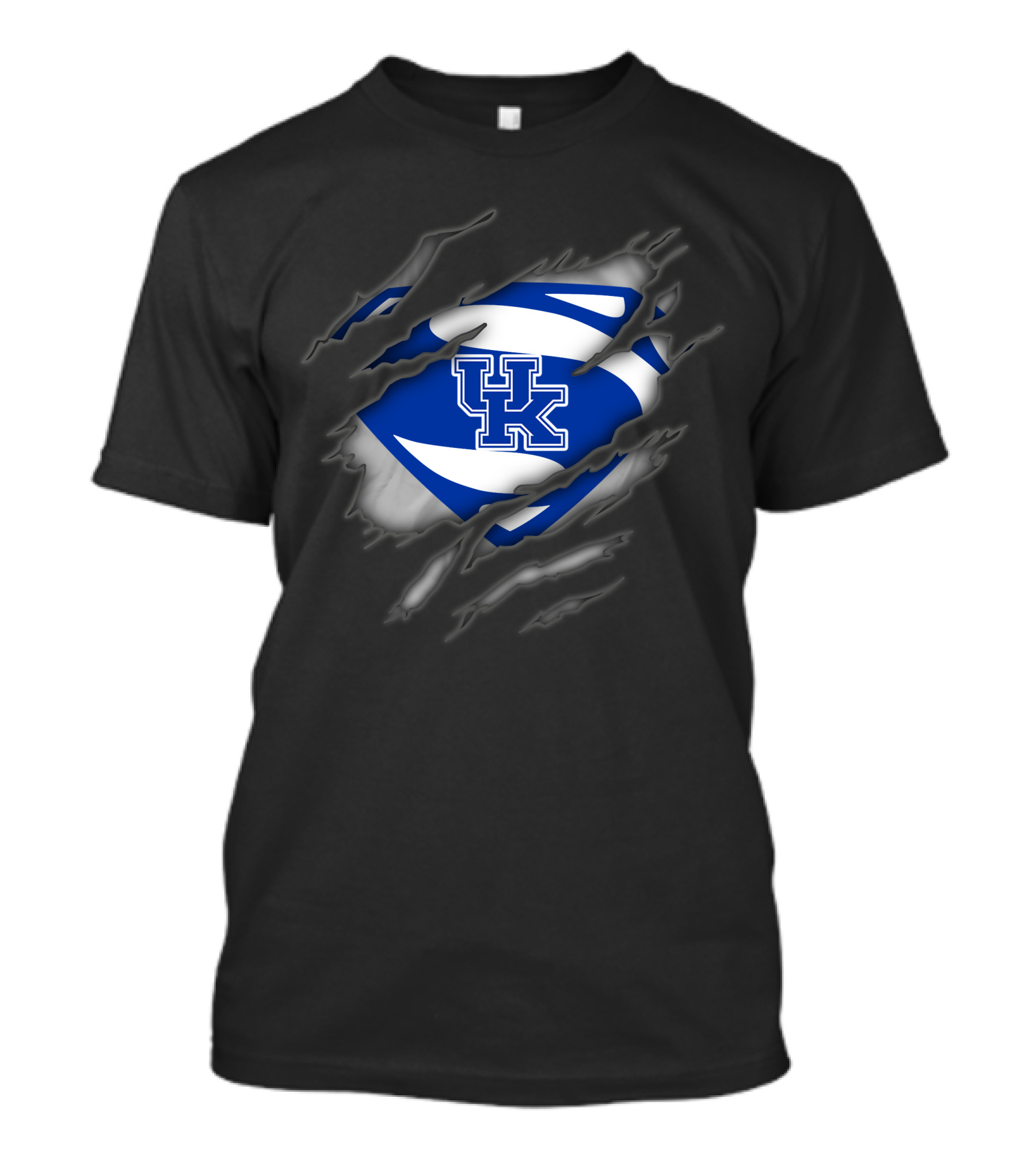 Kentucky Wildcats Uk Logo Superman T-Shirt