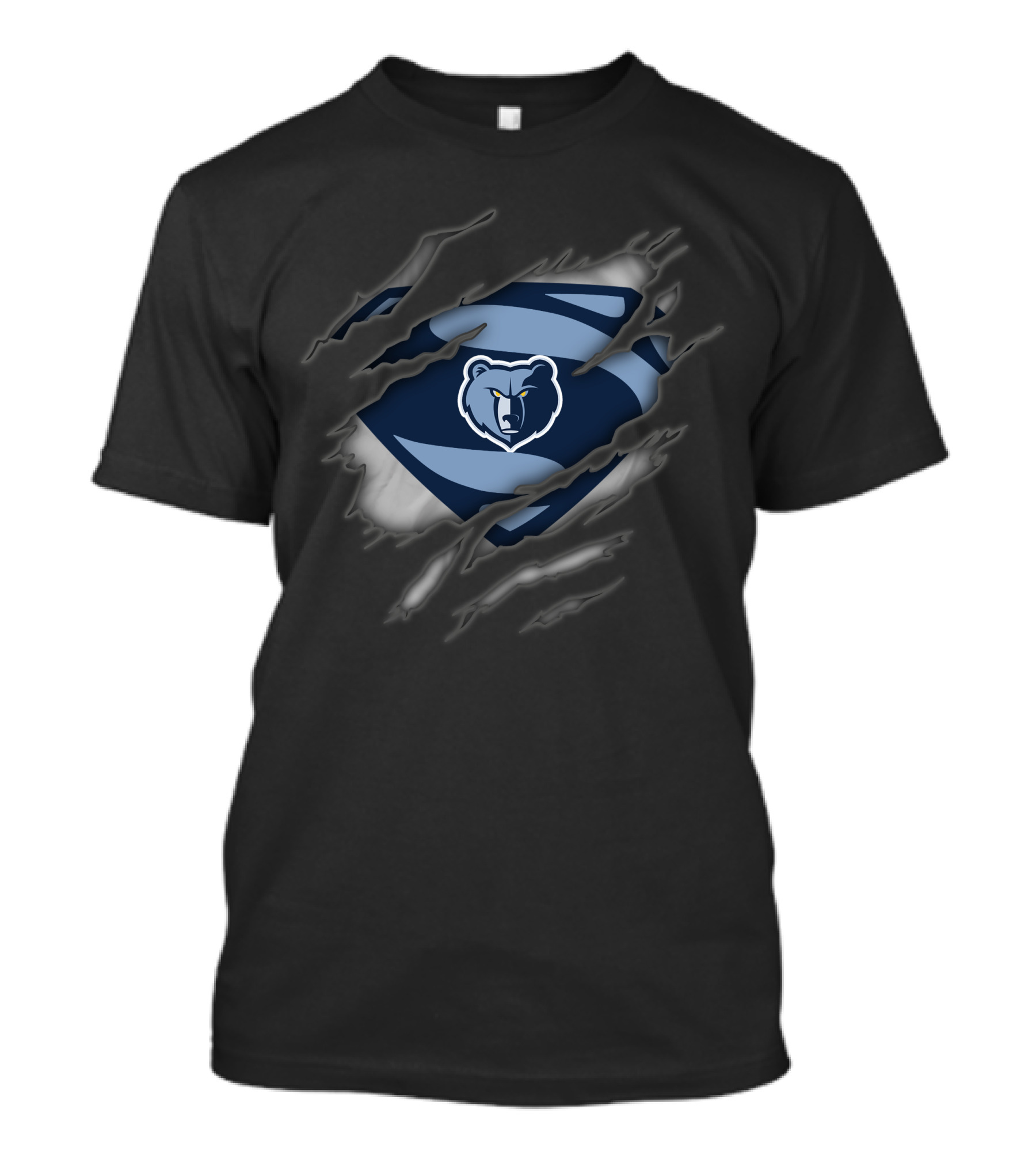 Memphis Grizzlies Logo Superhero Blend T-Shirt