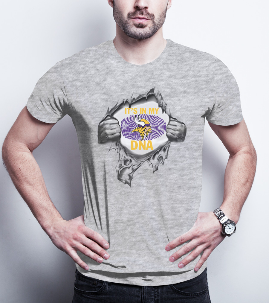 Minnesota Vikings It’s In My Dna Fingerprint T-Shirt