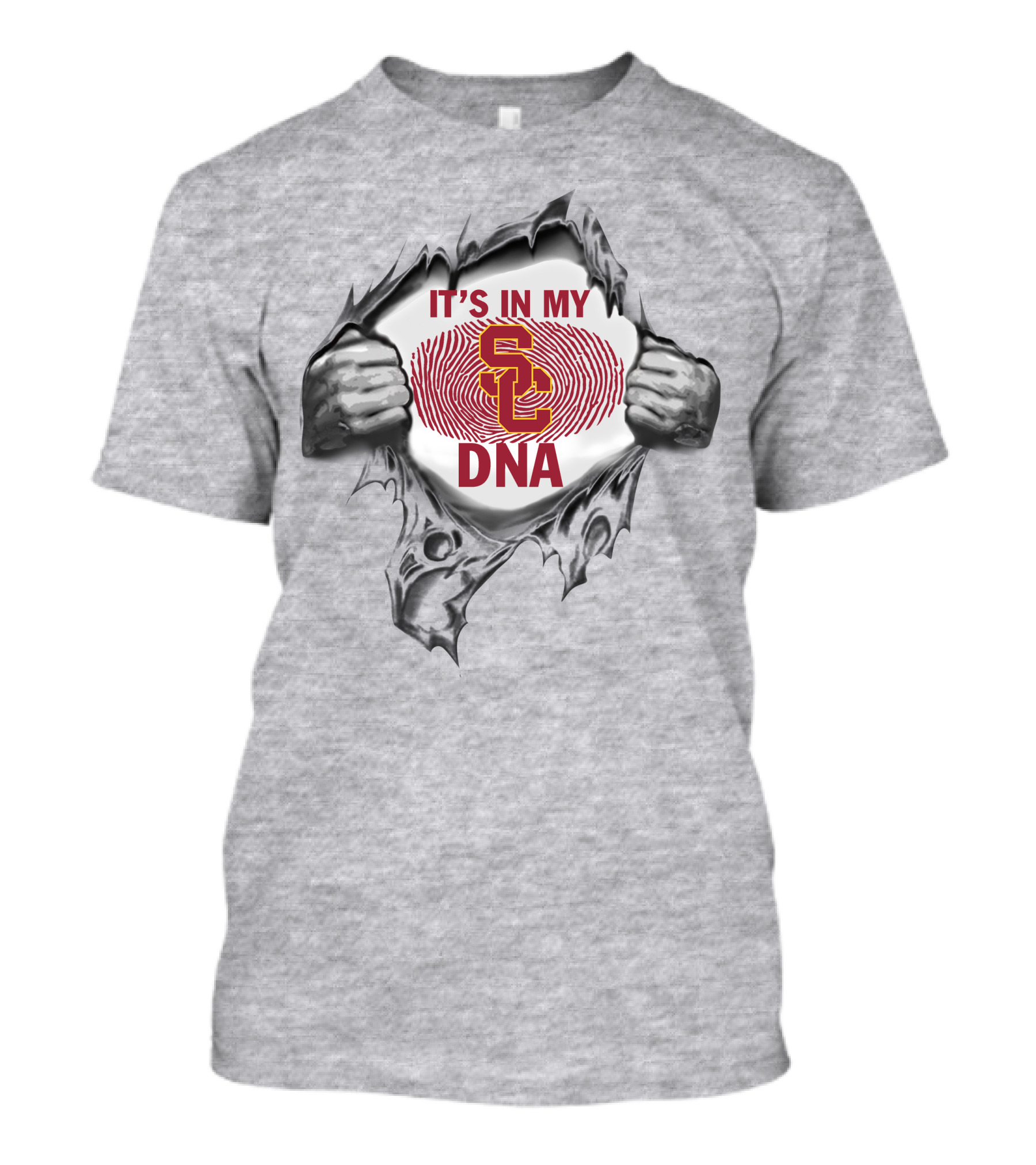 Usc Trojans It's In My Dna Fingerprint T-Shirt