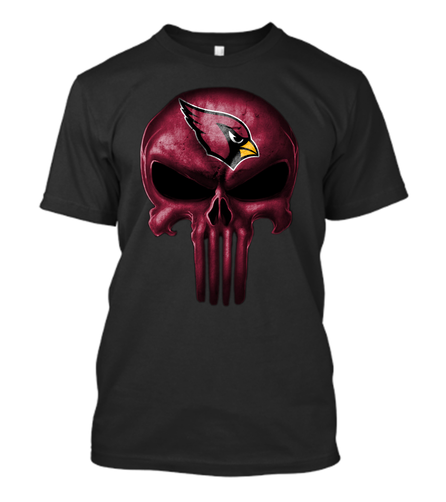 Arizona Cardinals Skull T-Shirt