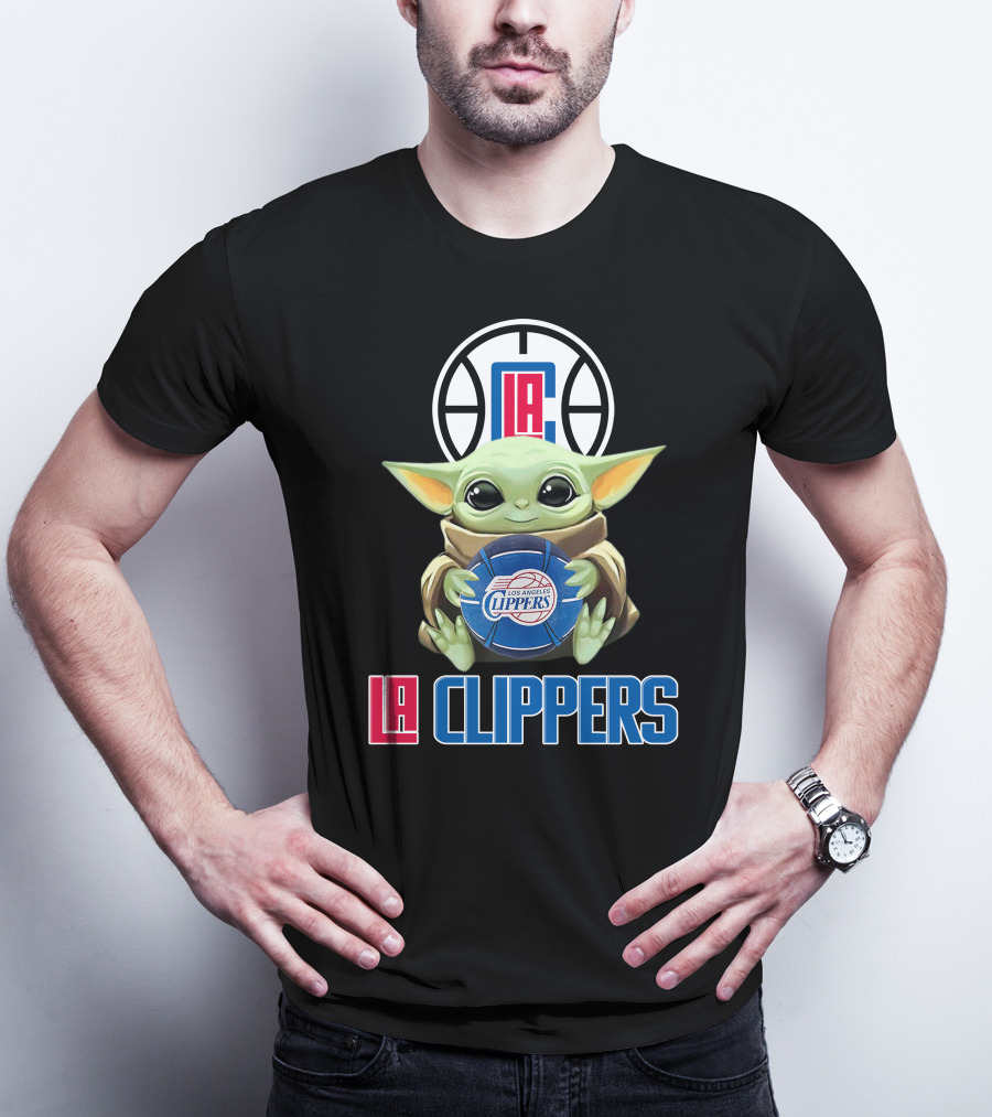 La Clippers Baby Yoda Los Angeles Basketball Fan Gear T-Shirt