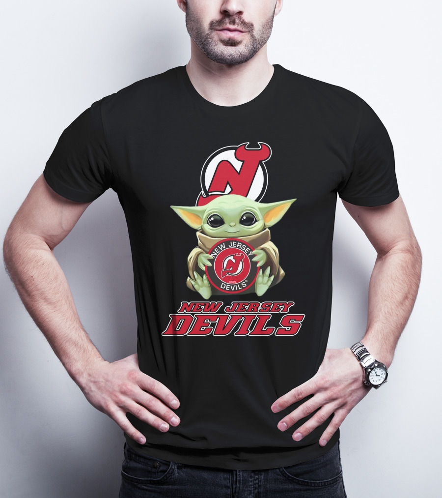 New Jersey Devils Baby Yoda Nhl T-Shirt