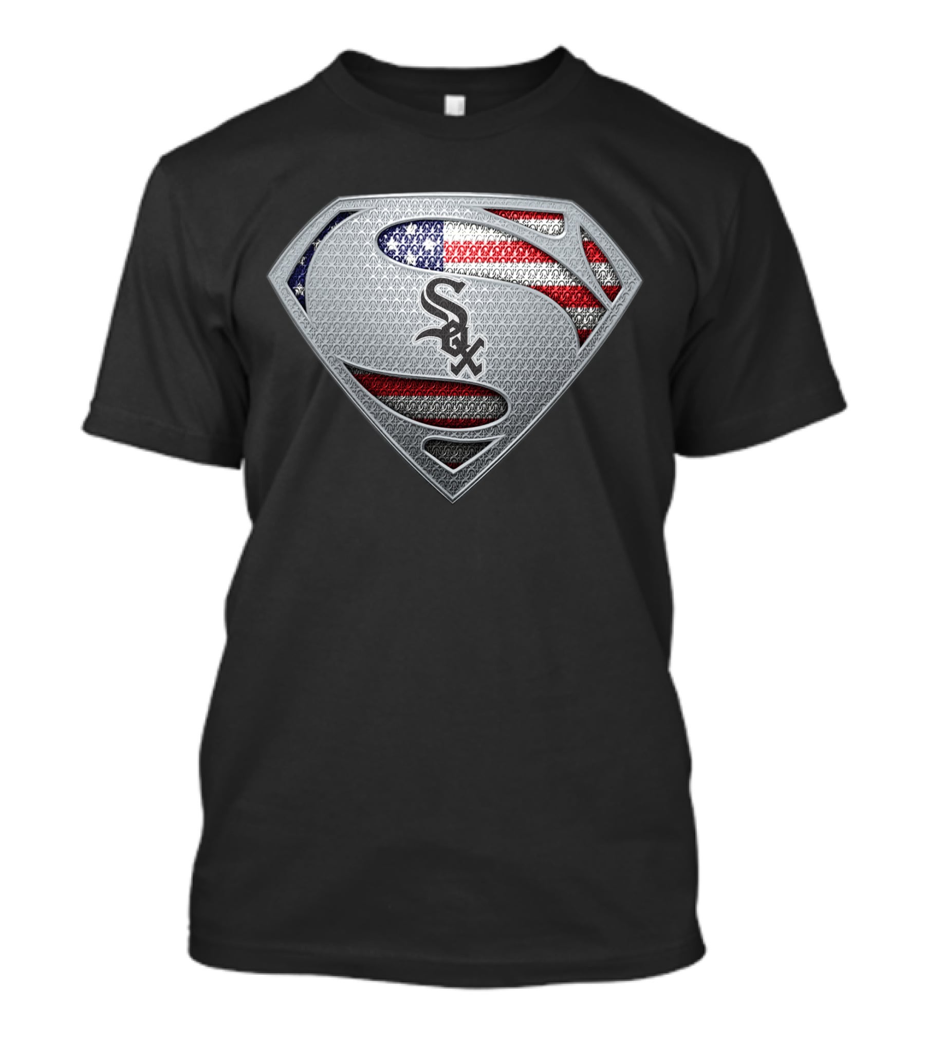 Chicago White Sox American Flag Superman T-Shirt
