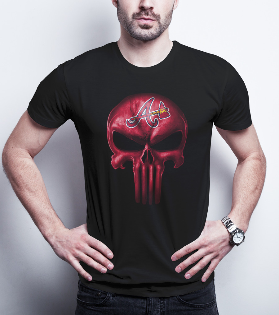 Atlanta Braves Skull Punisher T-Shirt