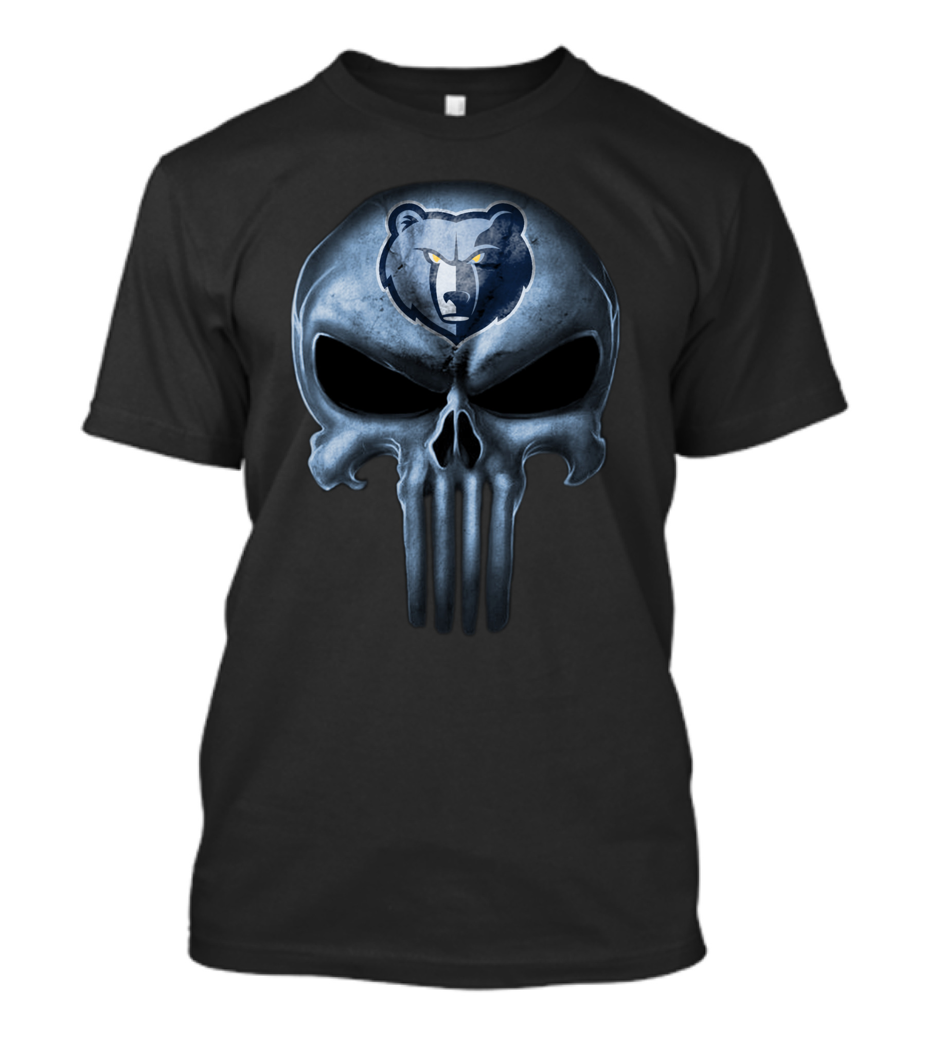 Memphis Grizzlies Skull Punisher T-Shirt