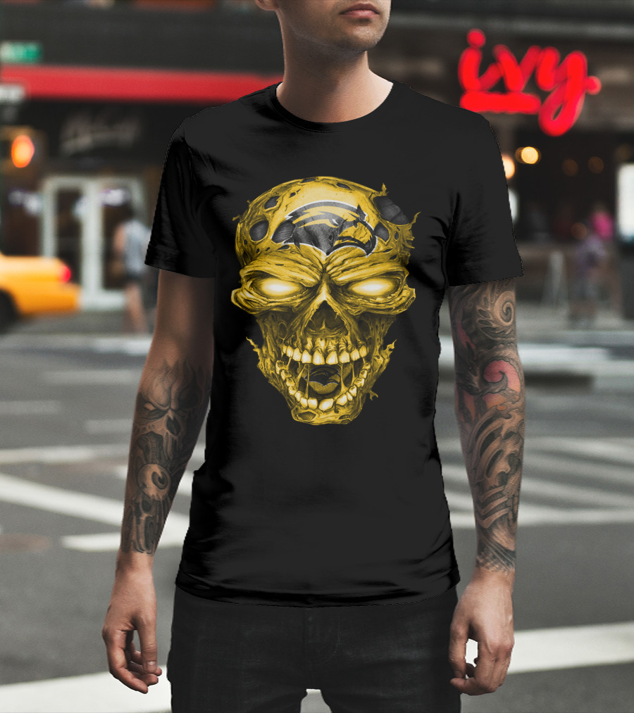 Southern Mississippi Golden Eagles Skull T-Shirt