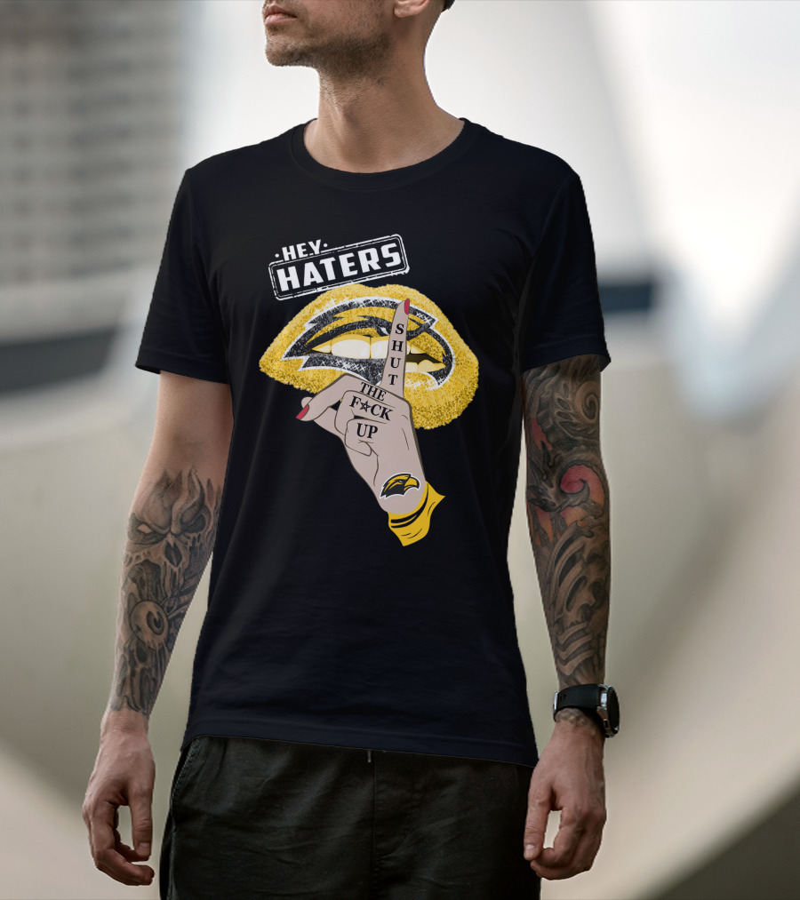 Southern Mississippi Golden Eagles Hey Haters Shut Up Lip T-Shirt