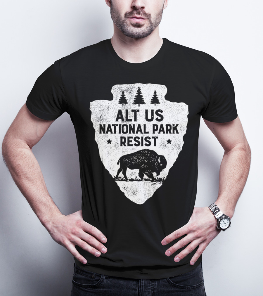 ALT US National Park Resist Bison Arrowhead Emblem T-Shirt