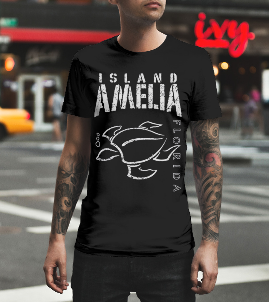 Amelia Island Florida Turtle T-Shirt