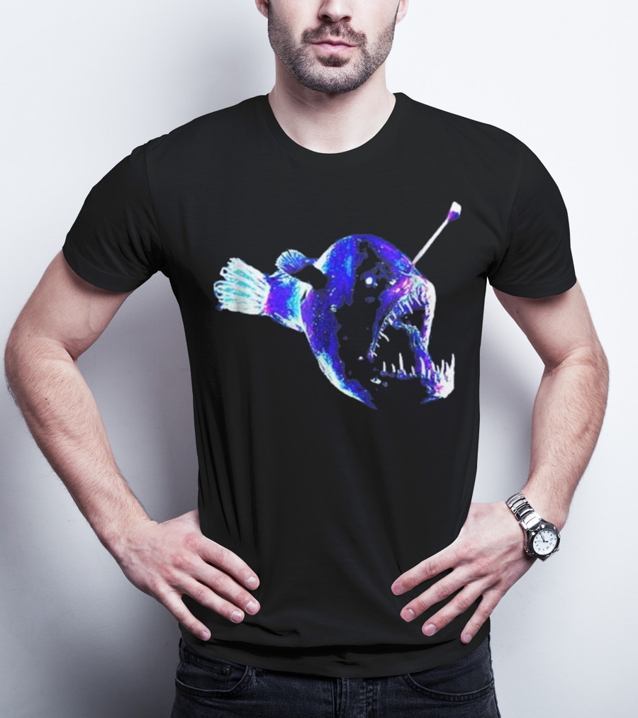 Angler Fish Night Glow Deep Sea Creature T-Shirt