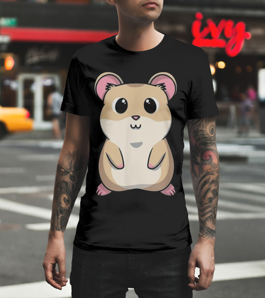 Baby Hamster Cute And Cuddly Rodent Pet Anim Kawaii T-Shirt