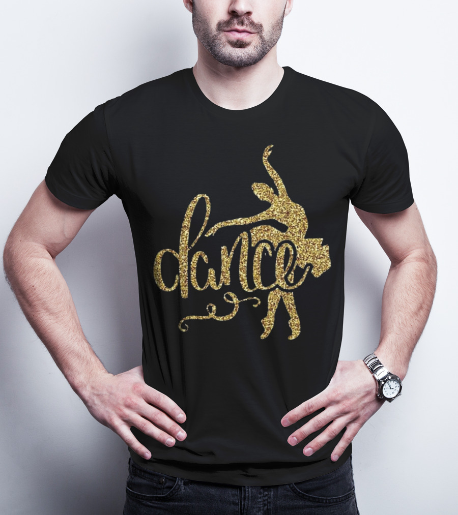 Gold Ballerina Dance Ballet T-Shirt