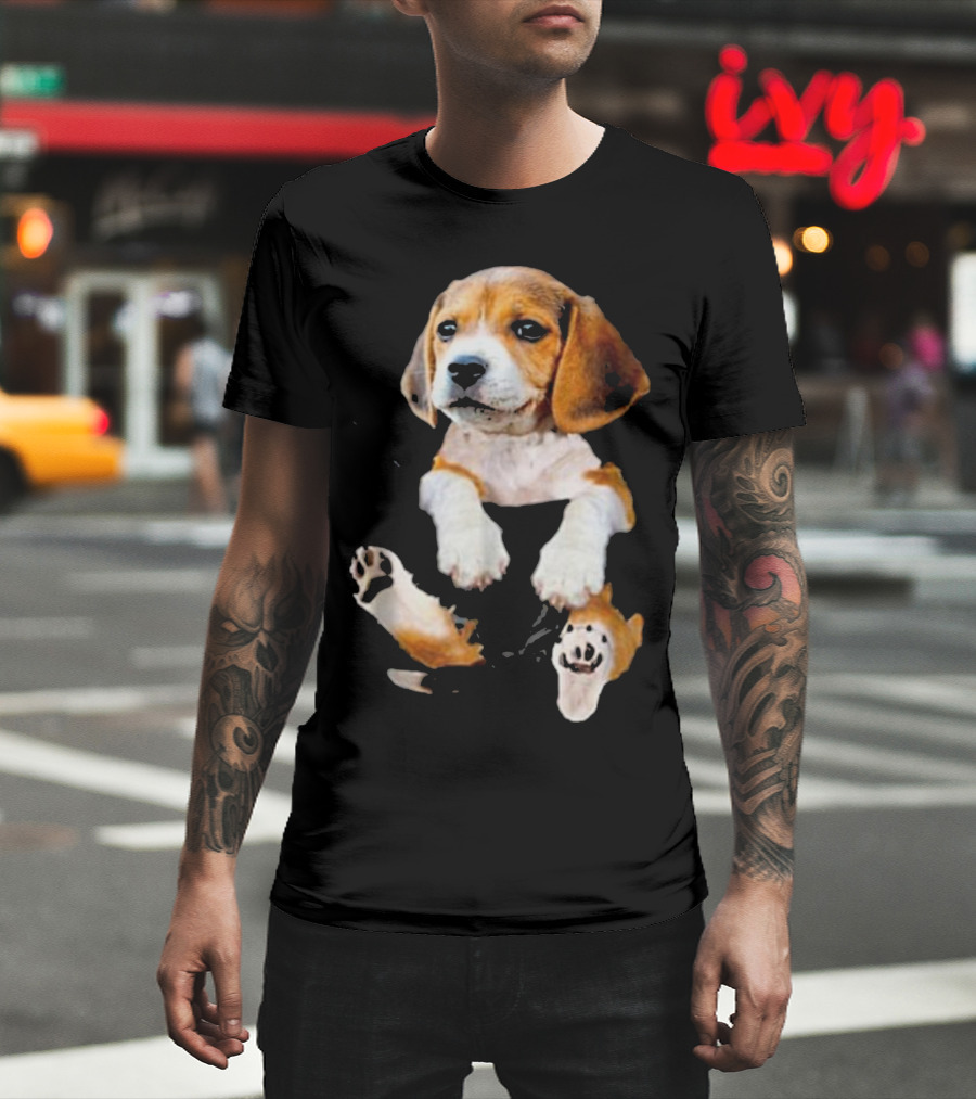 Beagle In Big Pocket T-Shirt
