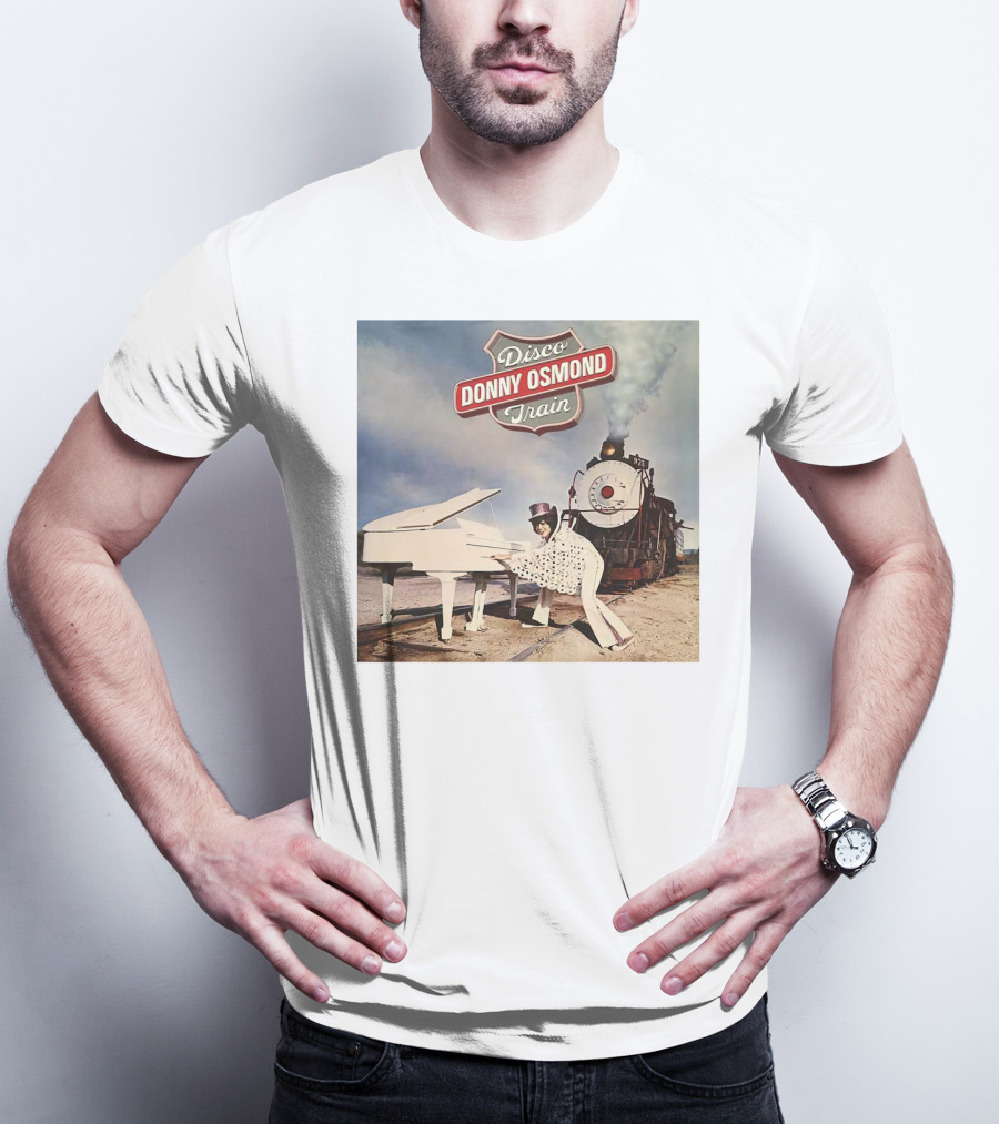 Donny Osmond Disco Train Piano And Steam Engine Scene T-Shirt