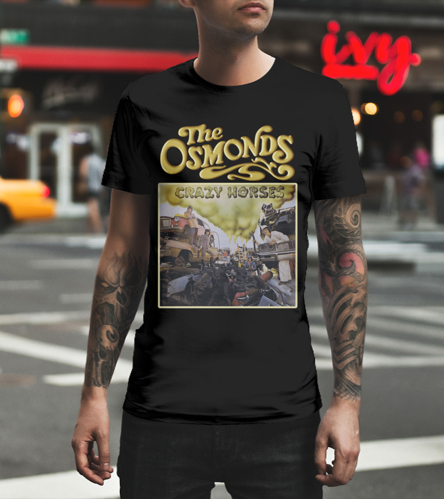 The Osmonds Crazy Horses Album Cover T-Shirt
