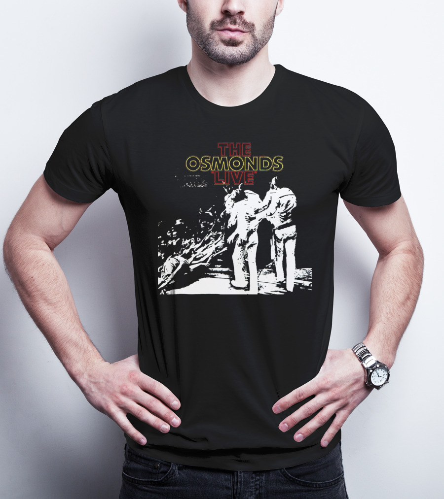 The Osmonds Live Concert Illustration With Performing Group On Stage T-Shirt