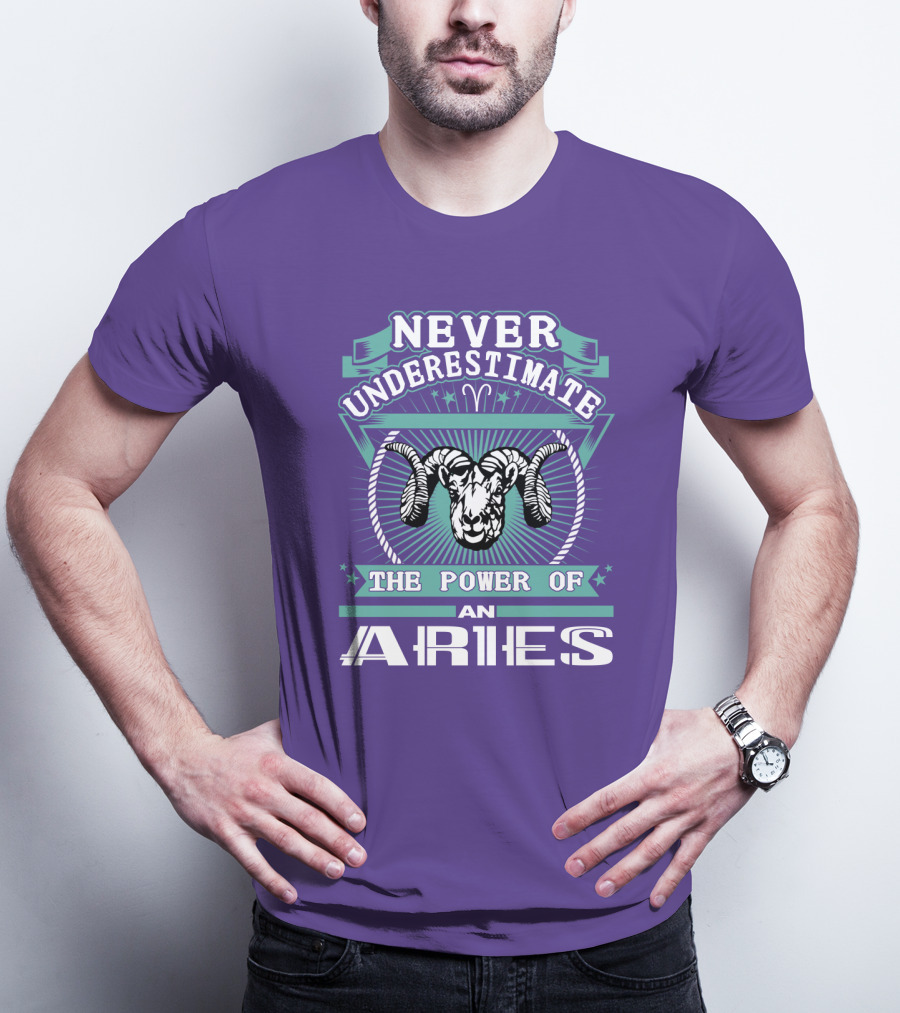 Never Underestimate The Power Of An Aries T-Shirt