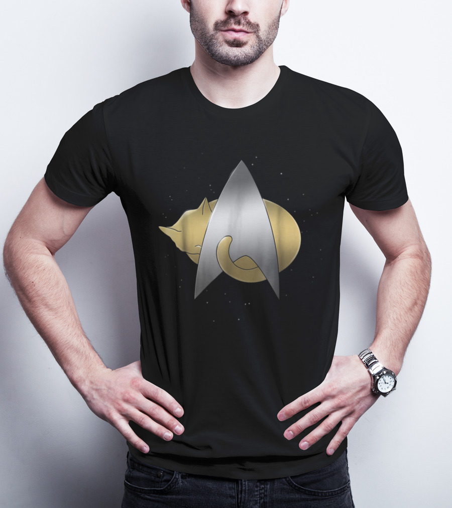 Star Trek Kitty Cat Chevron T-Shirt