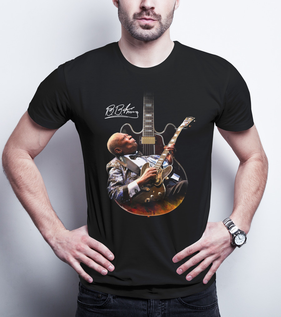 B.B. King Signature Blues Legend With Iconic Guitar T-Shirt