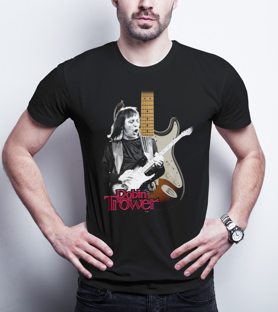 Robin Trower Electric Guitar Performance Iconic T-Shirt