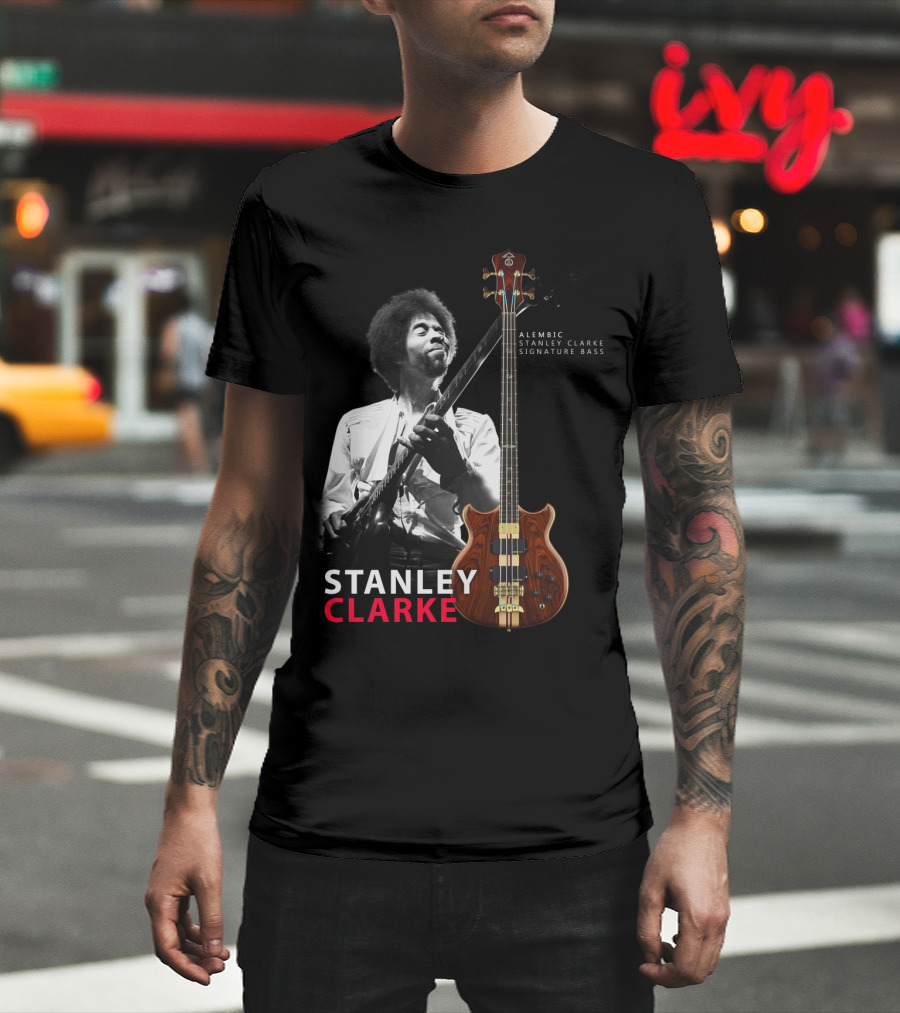 Stanley Clarke Alembic Signature Bass Album Cover T-Shirt