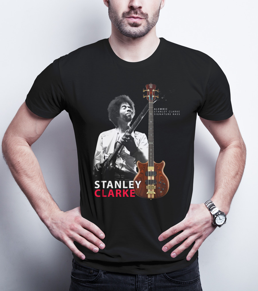 Stanley Clarke Alembic Signature Bass Album Cover T-Shirt