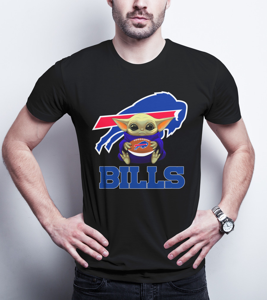 Buffalo Bills Baby Yoda Football Fan T-Shirt