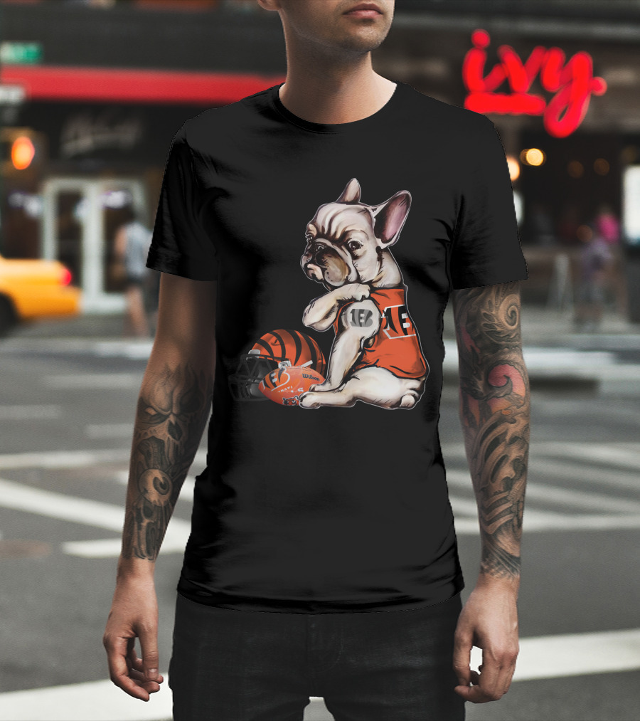 Cincinnati Bengals Pug Helmet Football 18 T-Shirt