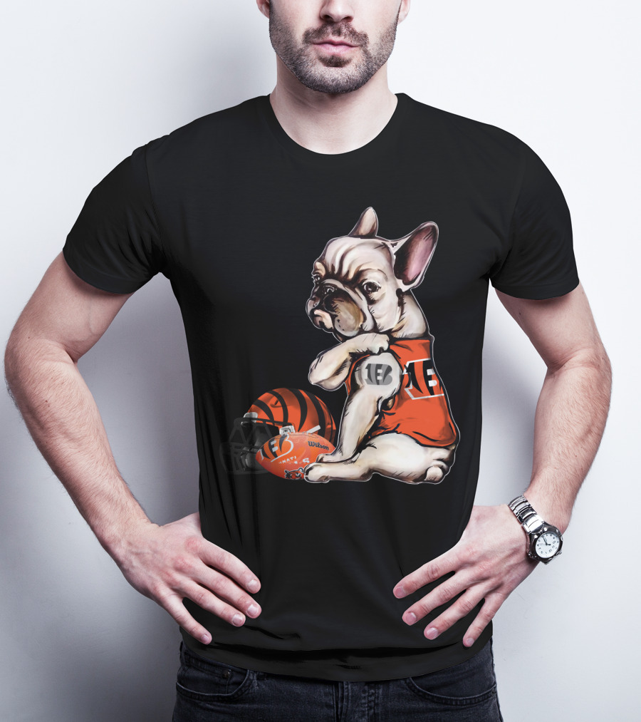 Cincinnati Bengals Pug Helmet Football 18 T-Shirt