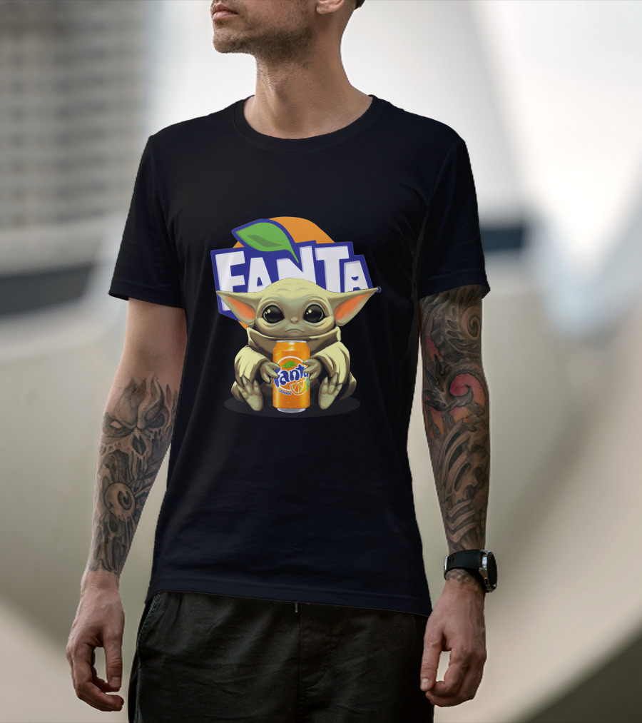 Yoda Holding Fanta Can Iconic Mashup T-Shirt