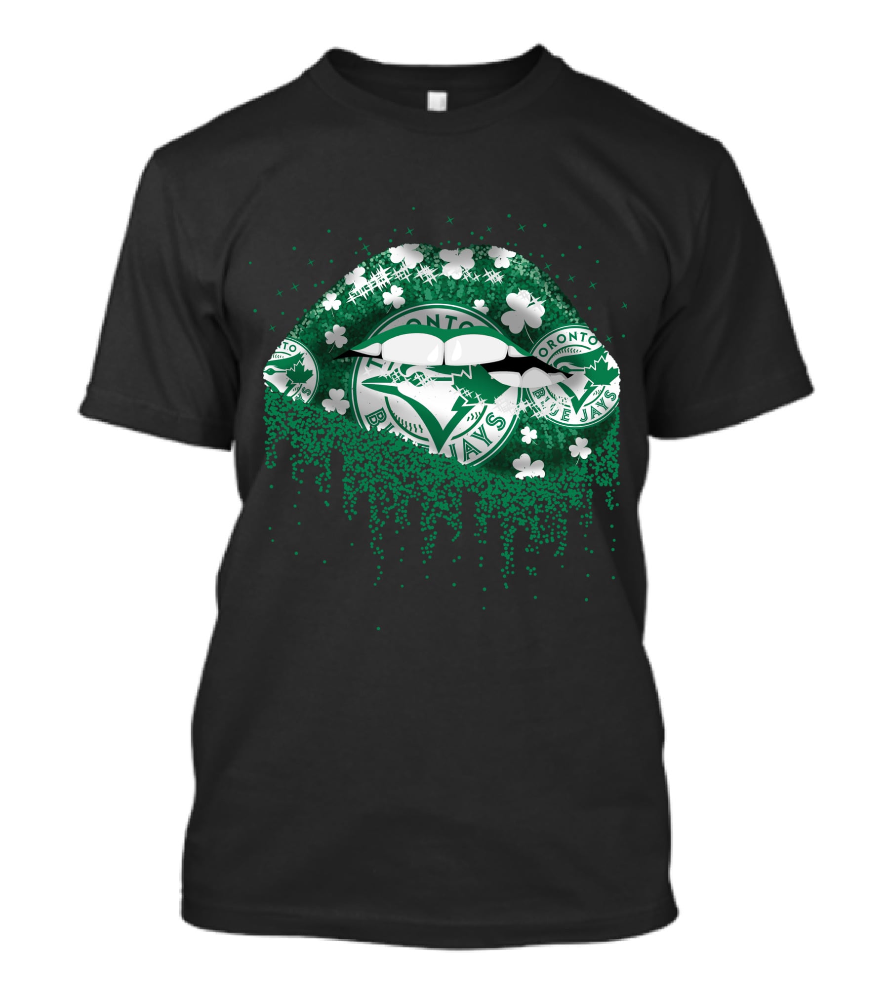 Toronto Blue Jays Green Lips Clover T-Shirt