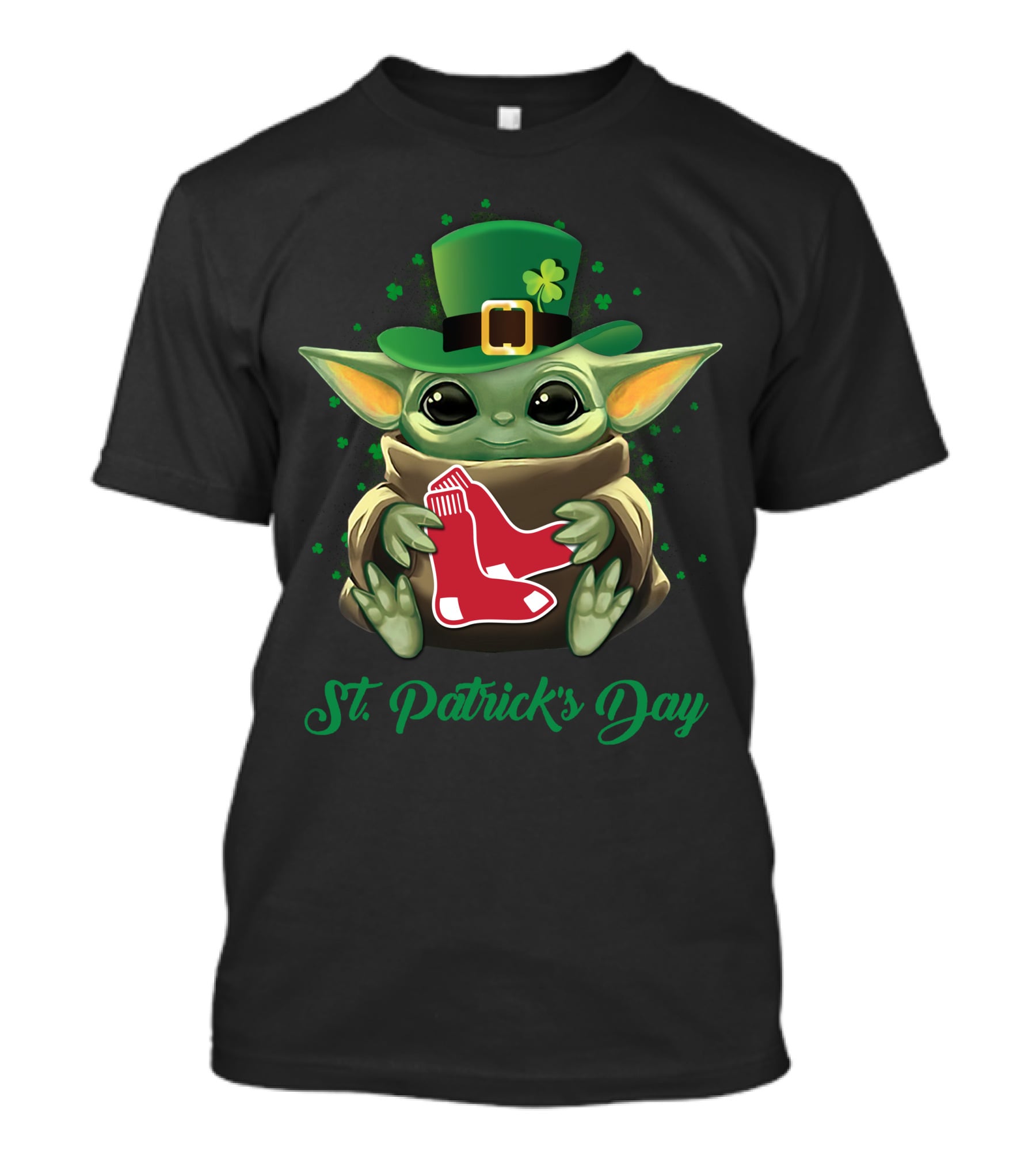 St. Patrick’s Day Boston Red Sox Baby Yoda T-Shirt