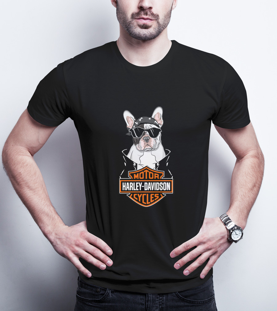 Harley Davidson French Bulldog Motorcycles T-Shirt