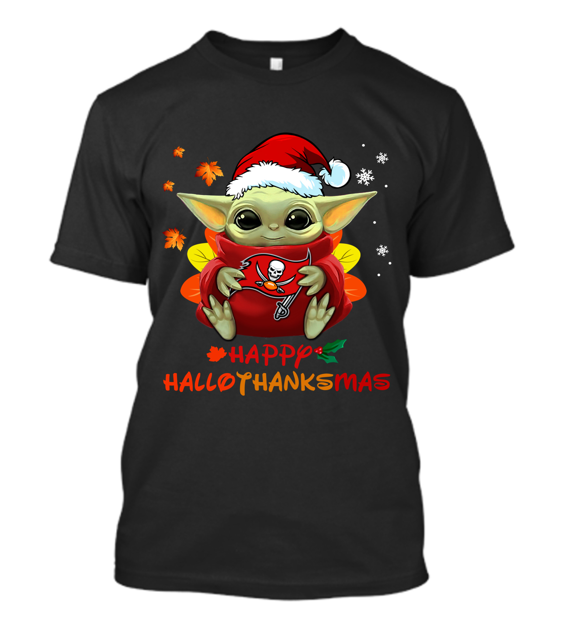 Happy Hallothanksmas Tampa Bay Buccaneers Baby Yoda 505 L1PTT T-Shirt