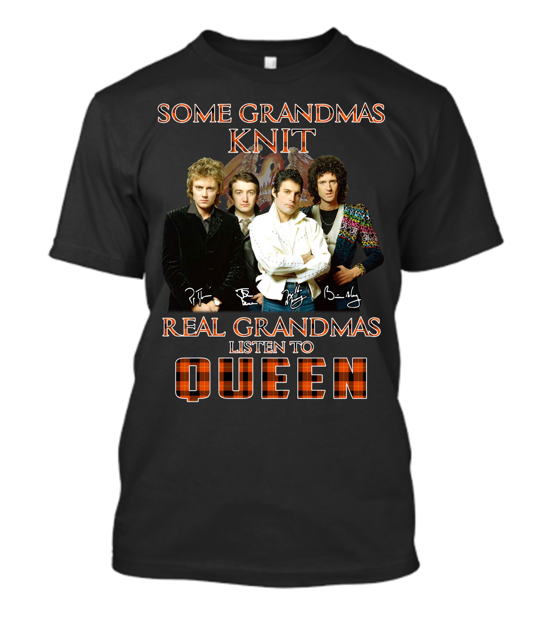 Some Grandmas Knit Real Grandmas Listen To Queen T-Shirt