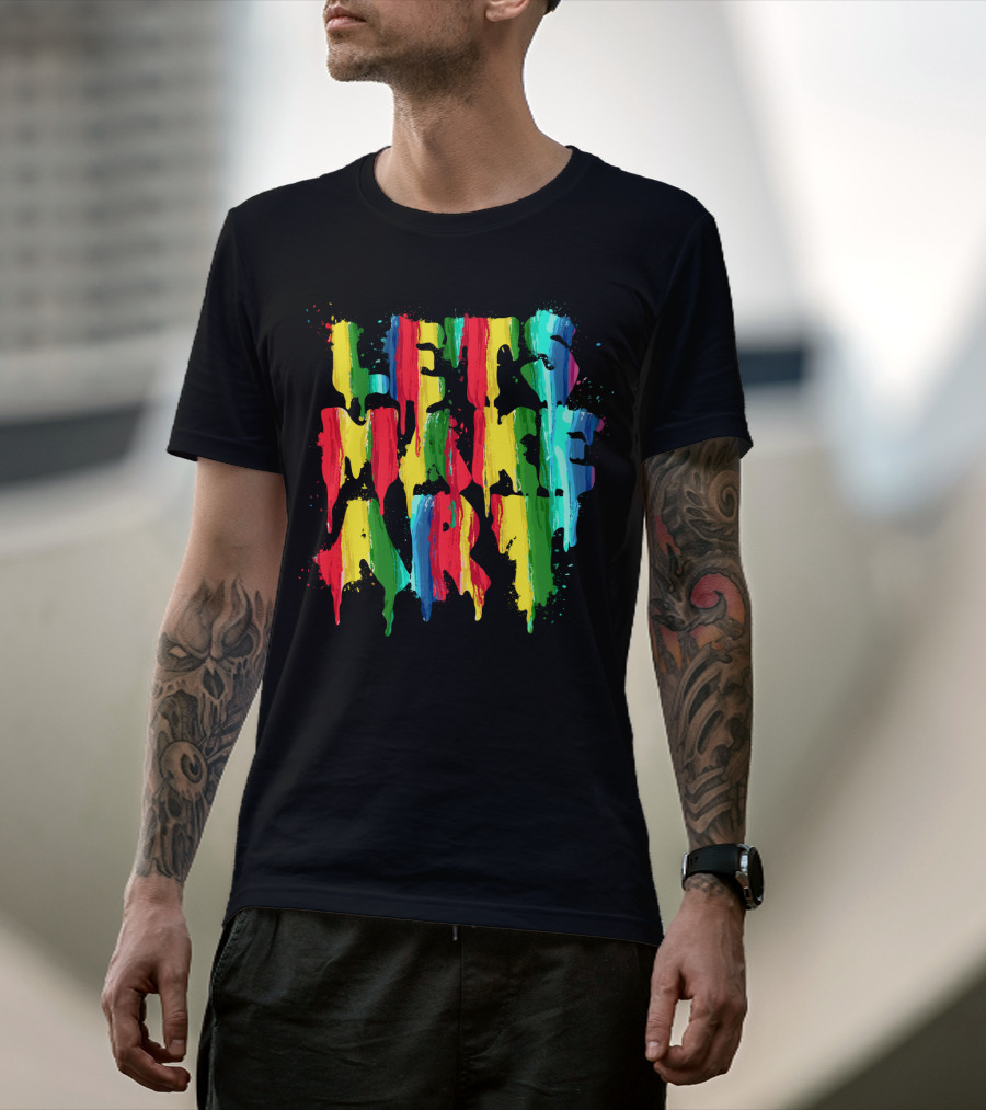Colorful Rainbow Let's Make T-Shirt