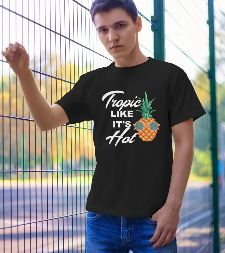 Tropic Like It's Hot Cool Vintage Pineapple T-Shirt
