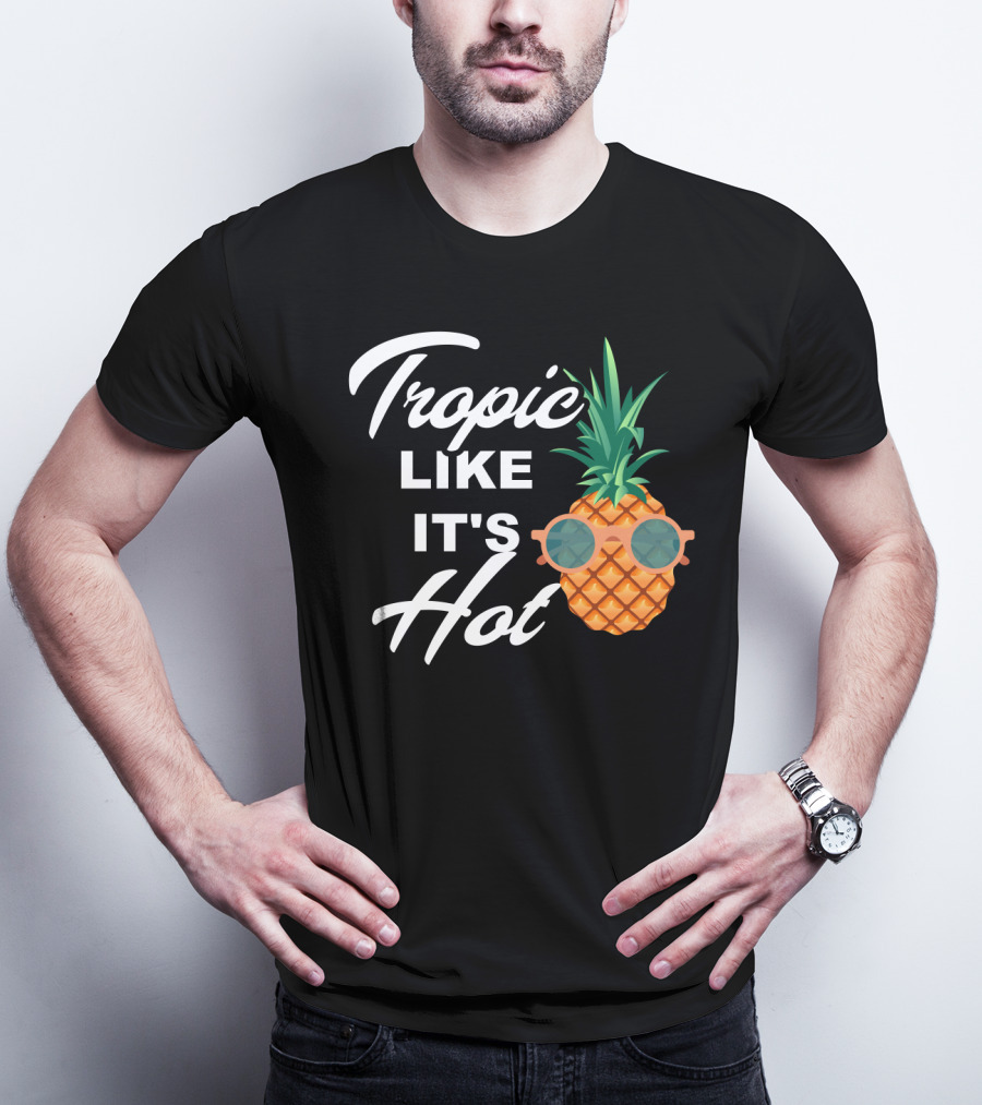 Tropic Like It's Hot Cool Vintage Pineapple T-Shirt