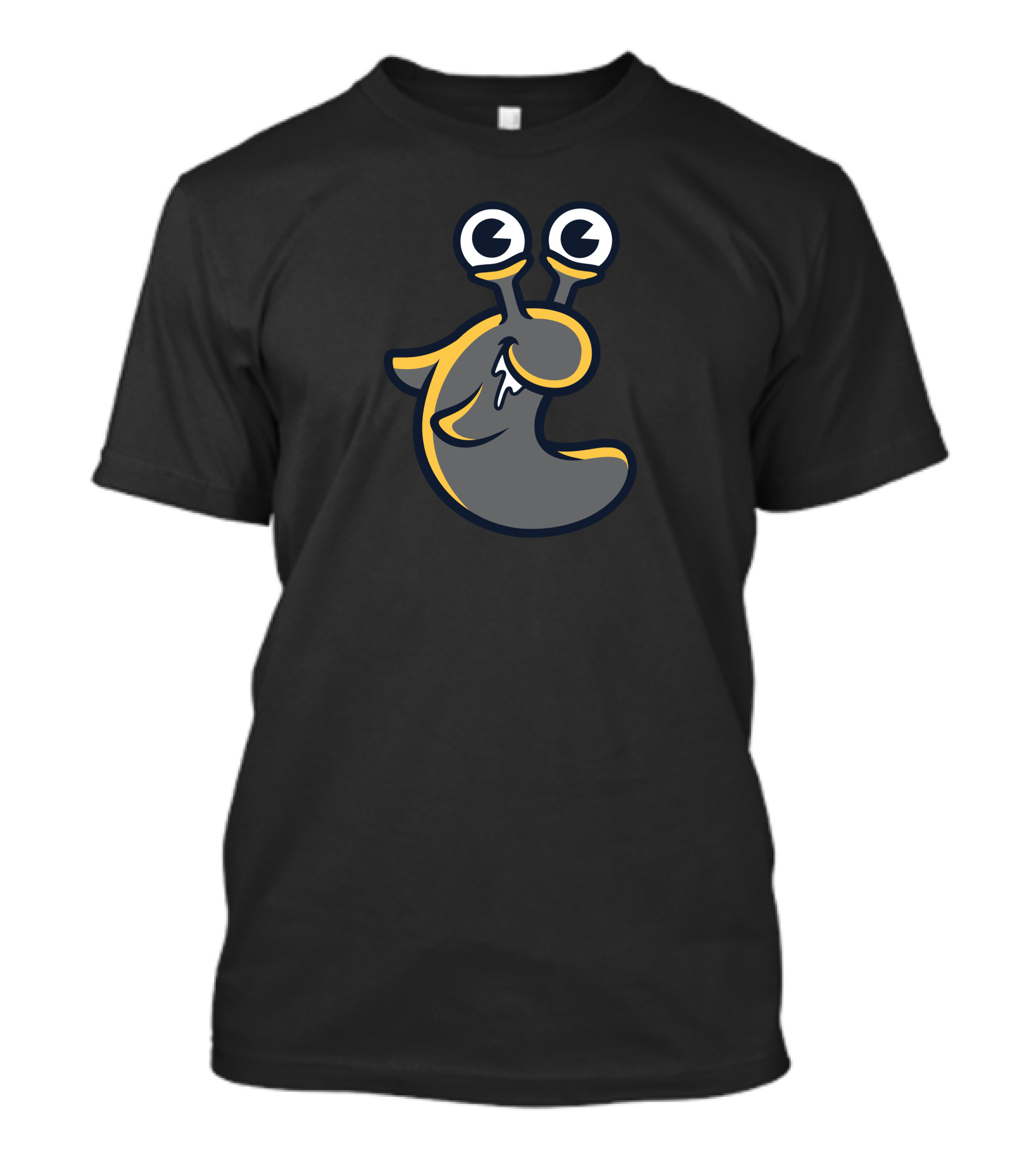 Slug Cartoon Character With Big Eyes And Smile T-Shirt