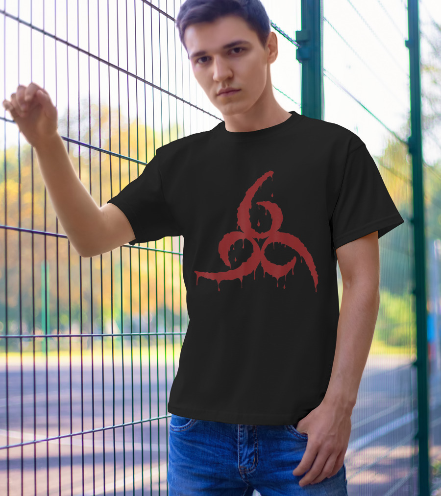 666 Devil Number Of The Beast Satan Biohazard T-Shirt
