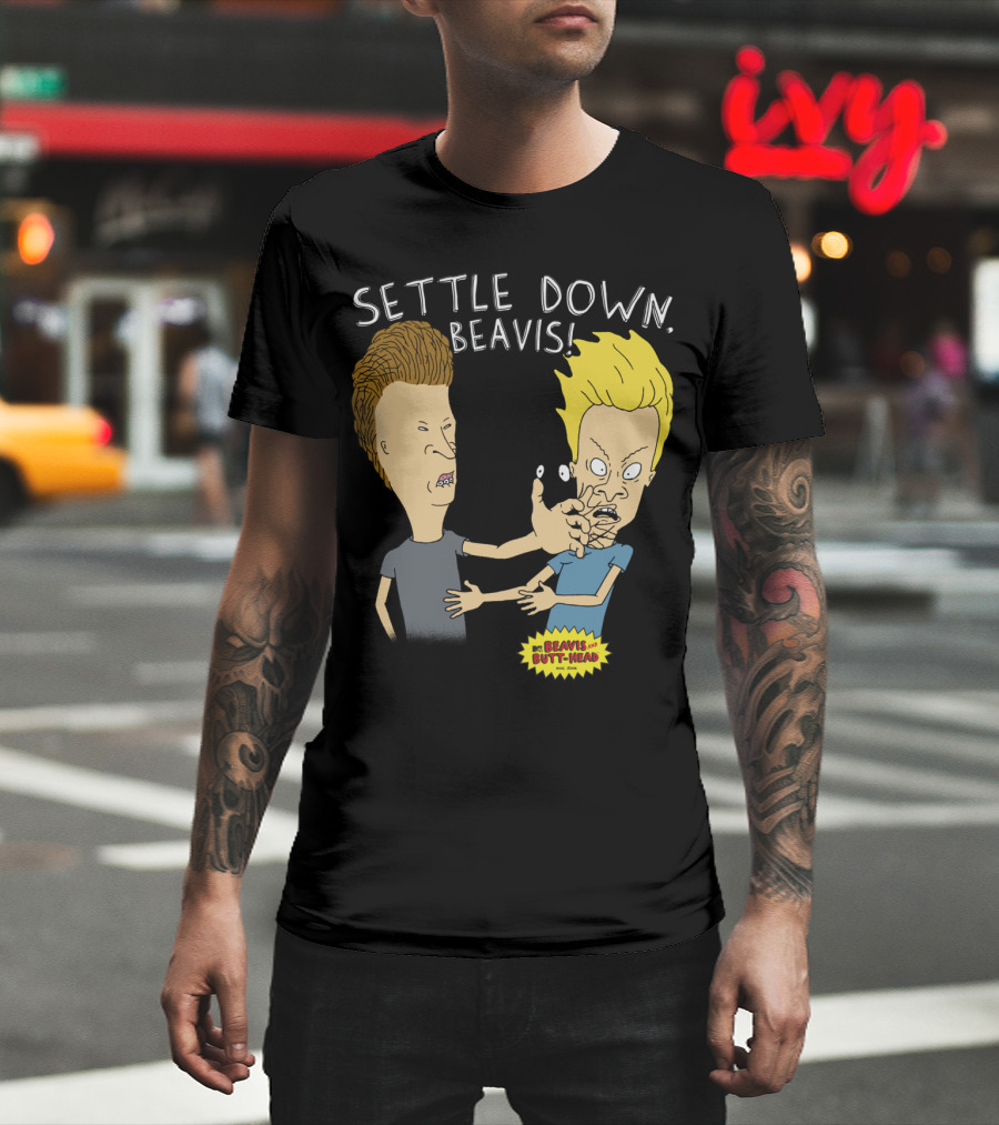 Settle Down Beavis Beavis And Butthead T-Shirt