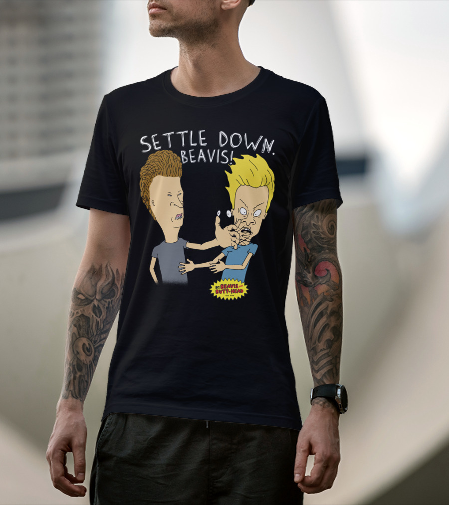 Settle Down Beavis Beavis And Butthead T-Shirt