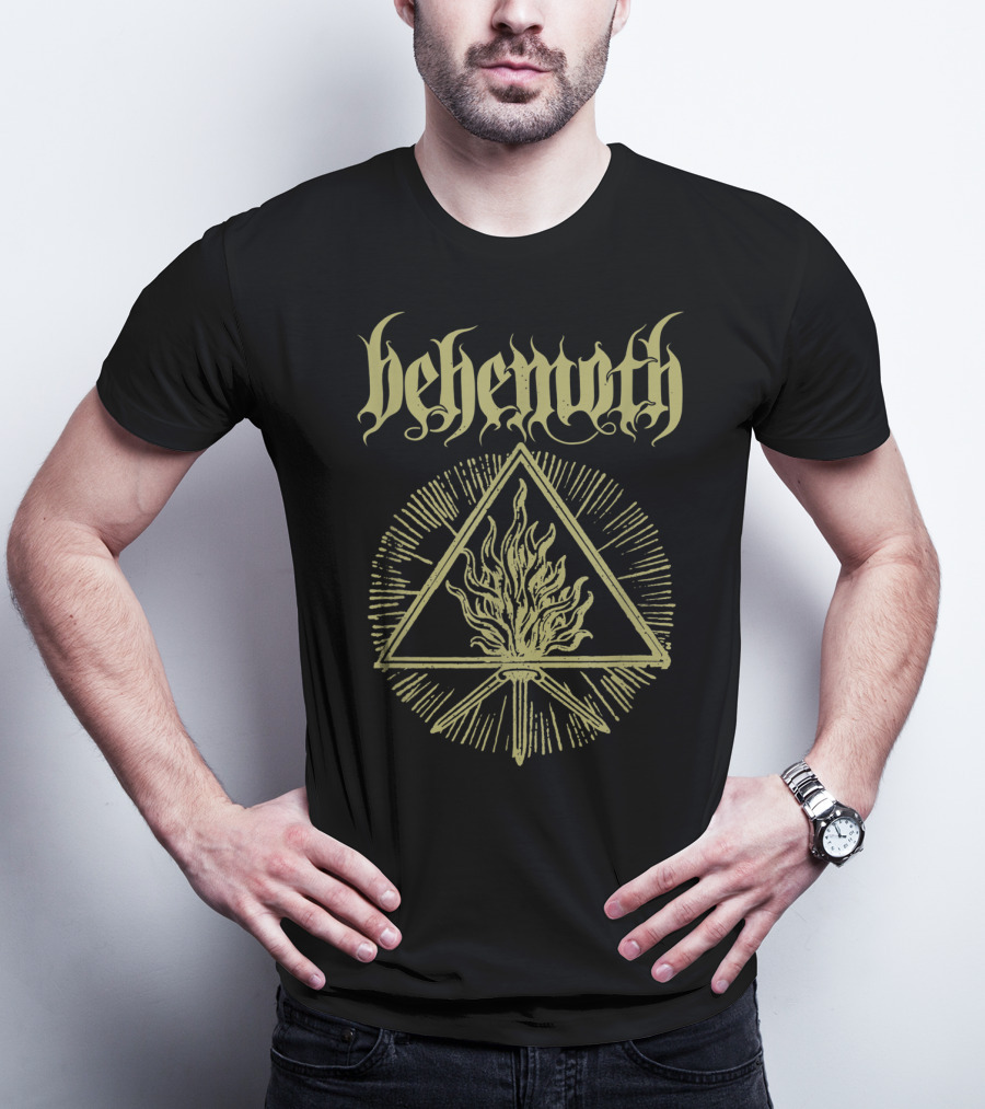 Behemoth Sigil Triangular Flame Symbol Official Merch T-Shirt