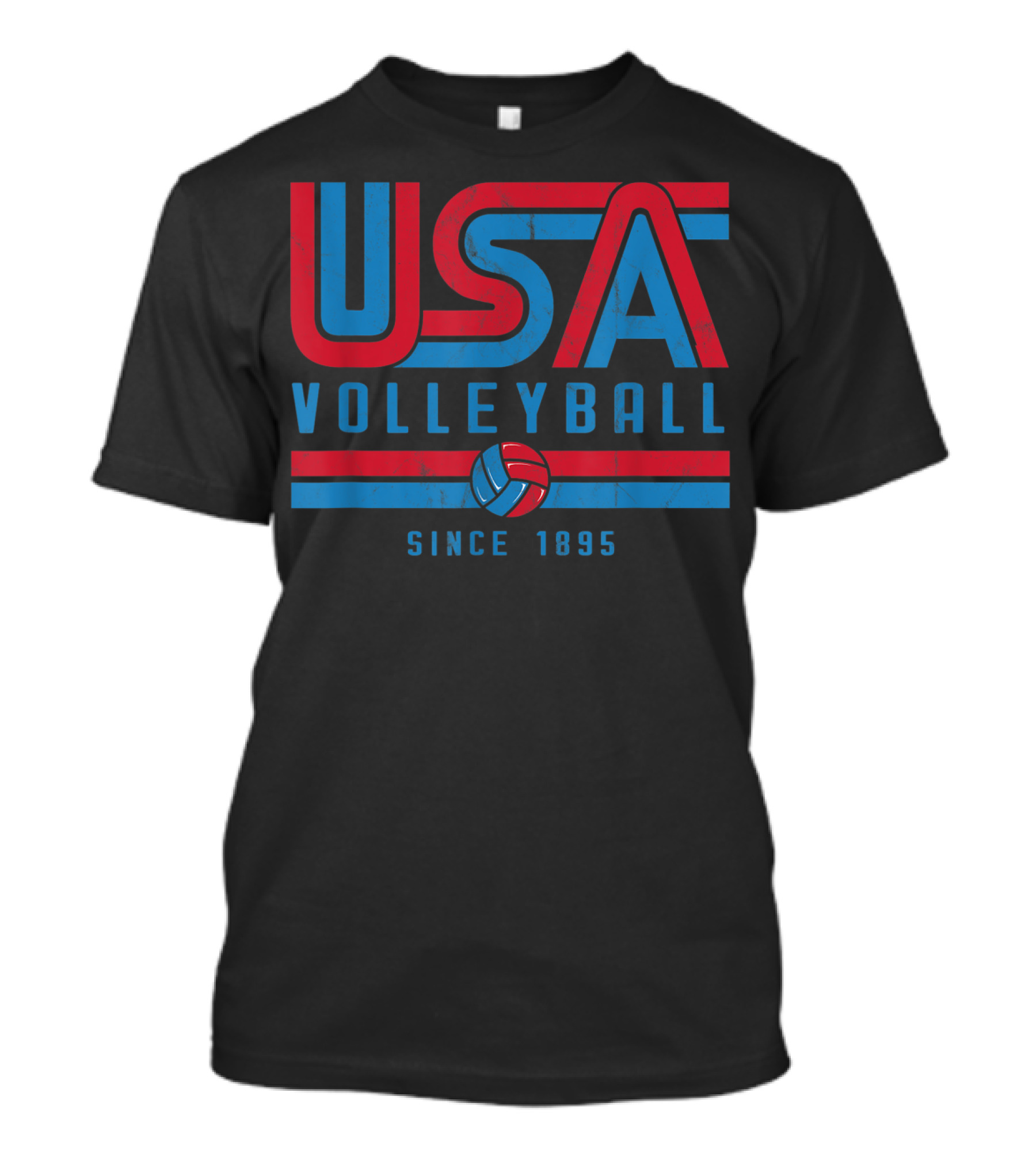 USA Volleyball Vintage Style Since 1895 Classic Retro T-Shirt