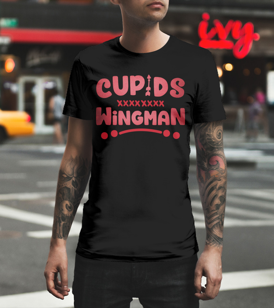 Cupids Wingman Valentines Day Love XOXO T-Shirt
